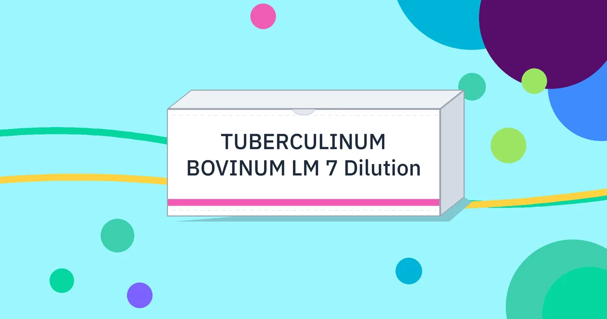 Symbolbild: Packung mit der Aufschrift TUBERCULINUM BOVINUM LM 7 Dilution (PZN 13253895) – Verfügbarkeit und Bezug in Apotheken in Frankfurt am Main