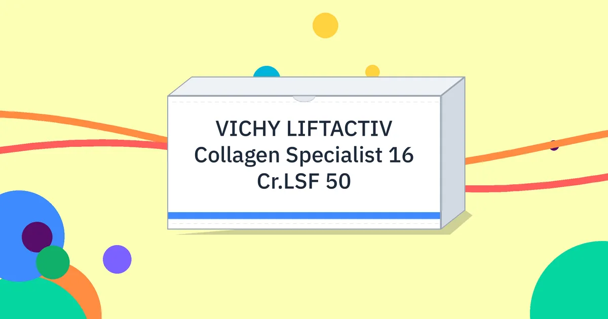Symbolbild: Packung mit der Aufschrift VICHY LIFTACTIV Collagen Specialist 16 Cr.LSF 50 (PZN 19648821) – Verfügbarkeit und Bezug in Apotheken in Frankfurt am Main