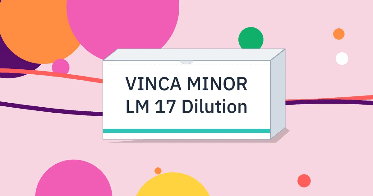 Symbolbild: Packung mit der Aufschrift VINCA MINOR LM 17 Dilution (PZN 13273739) – Verfügbarkeit und Bezug in Apotheken in Frankfurt am Main