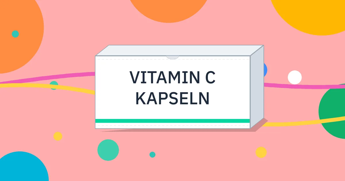 Symbolbild: Packung mit der Aufschrift VITAMIN C KAPSELN (PZN 16654063) – Verfügbarkeit und Bezug in Apotheken in Frankfurt am Main