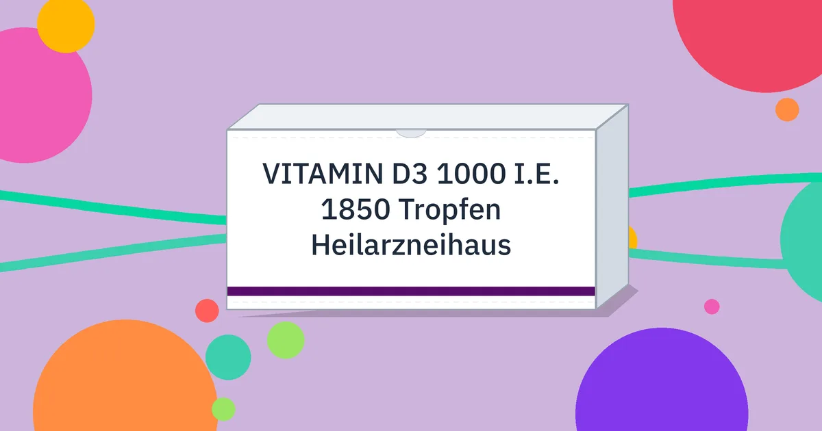 Symbolbild: Packung mit der Aufschrift VITAMIN D3 1000 I.E. 1850 Tropfen Heilarzneihaus (PZN 15875744) – Verfügbarkeit und Bezug in Apotheken in Frankfurt am Main