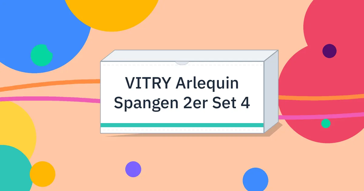 Symbolbild: Packung mit der Aufschrift VITRY Arlequin Spangen 2er Set 4 (PZN 19067136) – Verfügbarkeit und Bezug in Apotheken in Frankfurt am Main