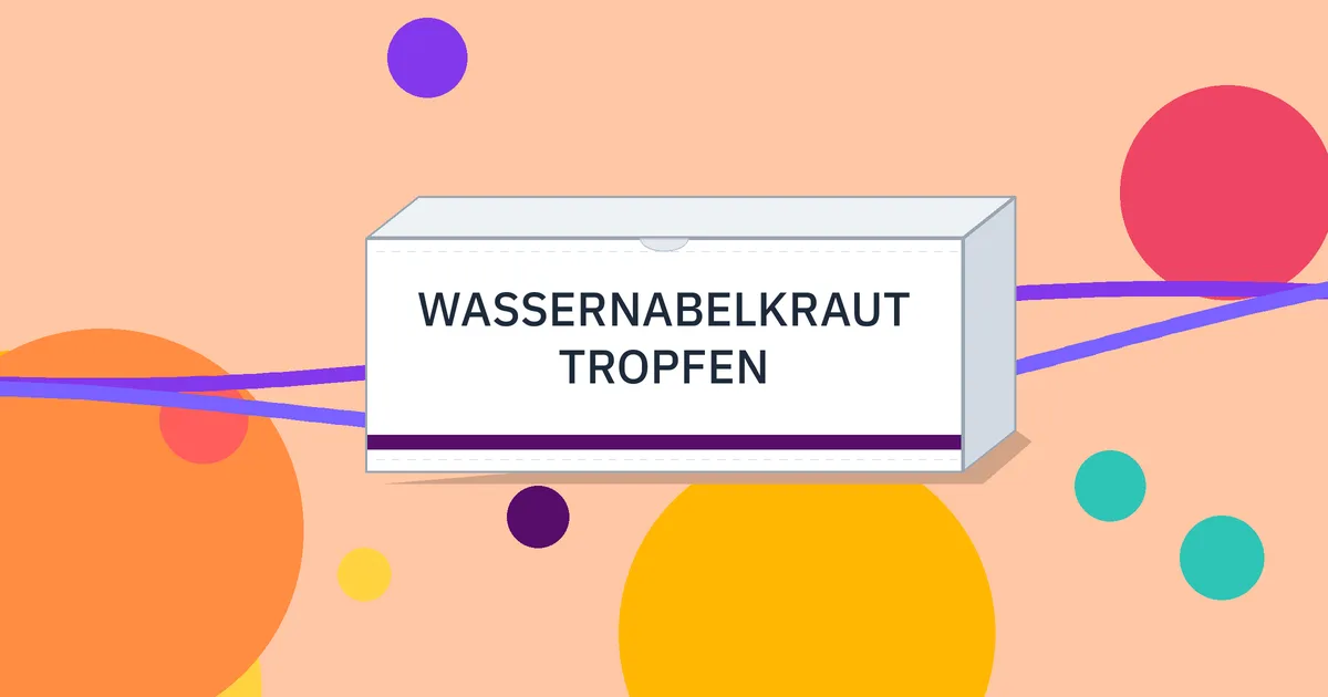 Symbolbild: Packung mit der Aufschrift WASSERNABELKRAUT TROPFEN (PZN 14282315) – Verfügbarkeit und Bezug in Apotheken in Frankfurt am Main