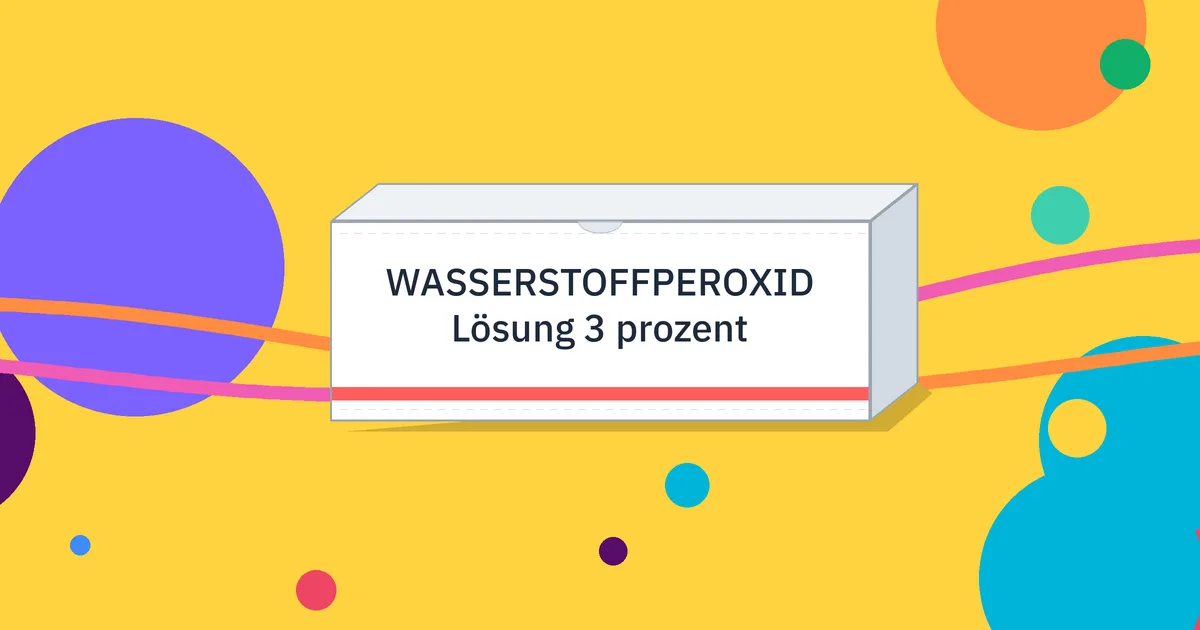 Symbolbild: Packung mit der Aufschrift WASSERSTOFFPEROXID Lösung 3 prozent (PZN 18820235) – Verfügbarkeit und Bezug in Apotheken in Frankfurt am Main