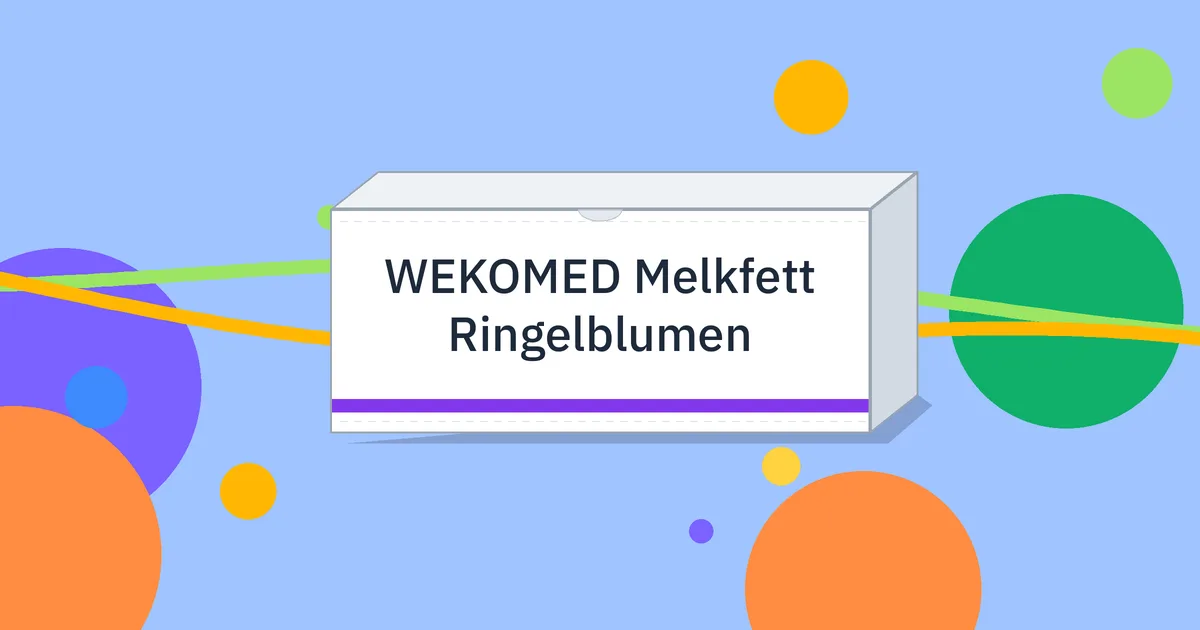 Symbolbild: Packung mit der Aufschrift WEKOMED Melkfett Ringelblumen (PZN 07490651) – Verfügbarkeit und Bezug in Apotheken in Frankfurt am Main