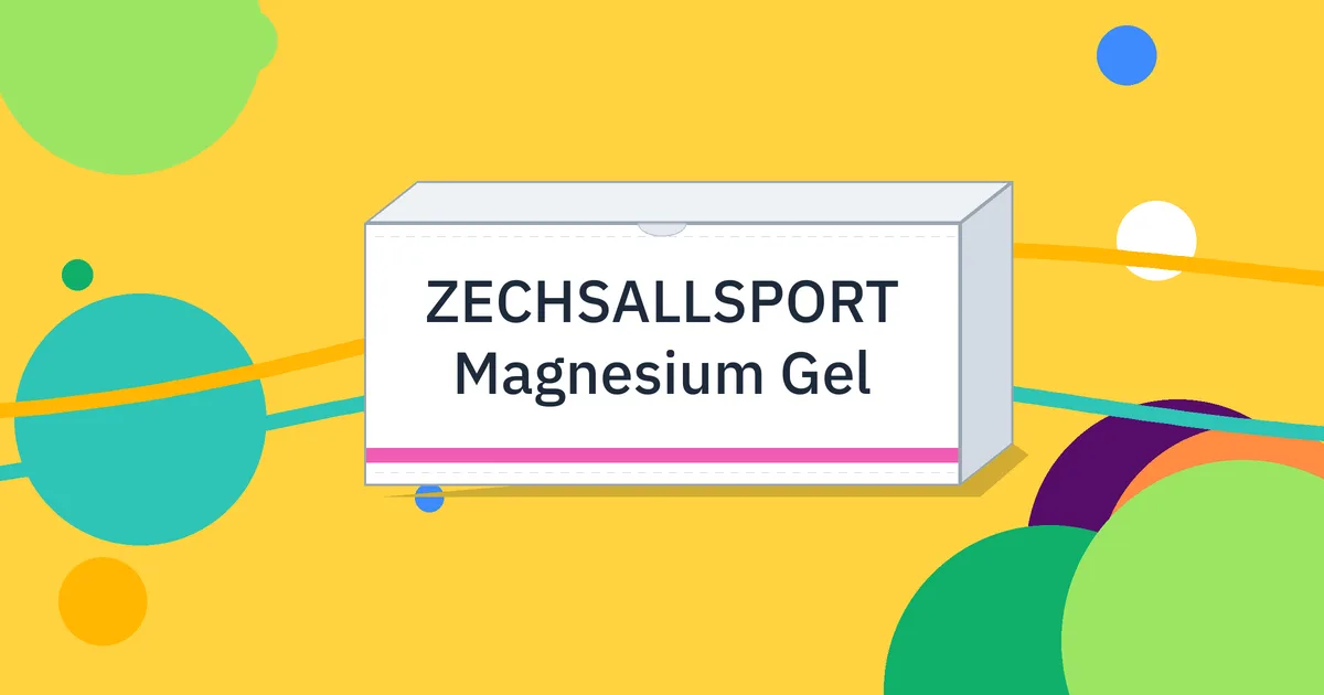 Symbolbild: Packung mit der Aufschrift ZECHSALLSPORT Magnesium Gel (PZN 16235917) – Verfügbarkeit und Bezug in Apotheken in Frankfurt am Main