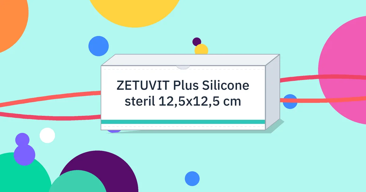 Symbolbild: Packung mit der Aufschrift ZETUVIT Plus Silicone steril 12,5x12,5 cm (PZN 19360712) – Verfügbarkeit und Bezug in Apotheken in Frankfurt am Main