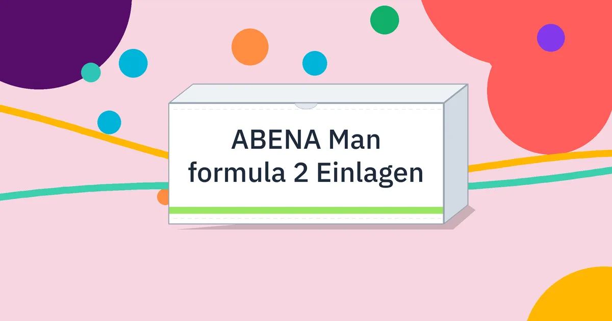 Symbolbild: Packung mit der Aufschrift ABENA Man formula 2 Einlagen (PZN 16916557) – Verfügbarkeit und Bezug in Apotheken in Frankfurt am Main