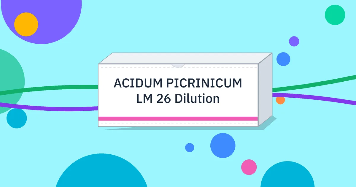 Symbolbild: Packung mit der Aufschrift ACIDUM PICRINICUM LM 26 Dilution (PZN 12753762) – Verfügbarkeit und Bezug in Apotheken in Frankfurt am Main