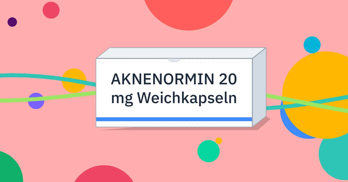 Symbolbild: Packung mit der Aufschrift AKNENORMIN 20 mg Weichkapseln (PZN 02481920) – Verfügbarkeit und Bezug in Apotheken in Frankfurt am Main