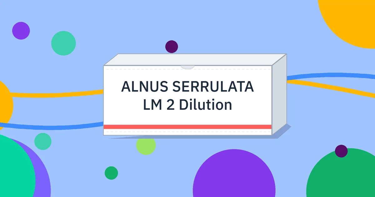 Symbolbild: Packung mit der Aufschrift ALNUS SERRULATA LM 2 Dilution (PZN 13312830) – Verfügbarkeit und Bezug in Apotheken in Frankfurt am Main