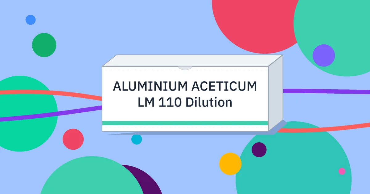 Symbolbild: Packung mit der Aufschrift ALUMINIUM ACETICUM LM 110 Dilution (PZN 13316555) – Verfügbarkeit und Bezug in Apotheken in Frankfurt am Main