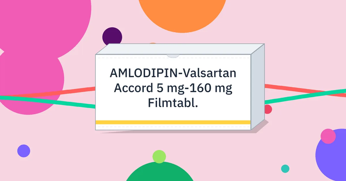 Symbolbild: Packung mit der Aufschrift AMLODIPIN-Valsartan Accord 5 mg-160 mg Filmtabl. (PZN 17844498) – Verfügbarkeit und Bezug in Apotheken in Frankfurt am Main