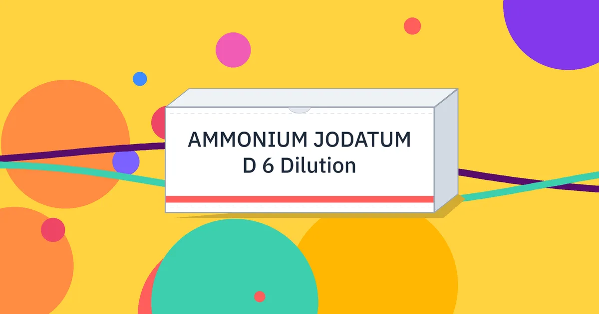 Symbolbild: Packung mit der Aufschrift AMMONIUM JODATUM D 6 Dilution (PZN 07158655) – Verfügbarkeit und Bezug in Apotheken in Frankfurt am Main