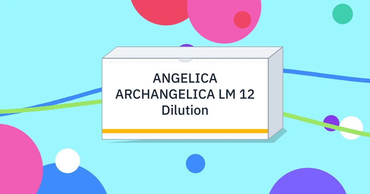 Symbolbild: Packung mit der Aufschrift ANGELICA ARCHANGELICA LM 12 Dilution (PZN 13367989) – Verfügbarkeit und Bezug in Apotheken in Frankfurt am Main