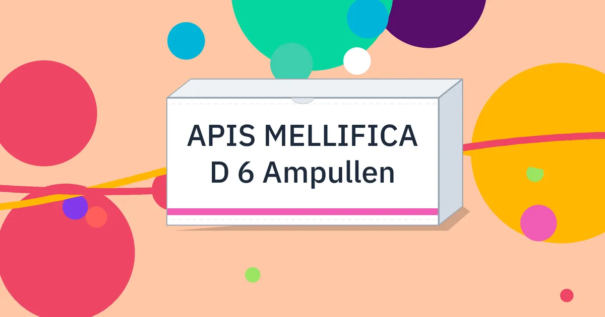 Symbolbild: Packung mit der Aufschrift APIS MELLIFICA D 6 Ampullen (PZN 01617458) – Verfügbarkeit und Bezug in Apotheken in Frankfurt am Main