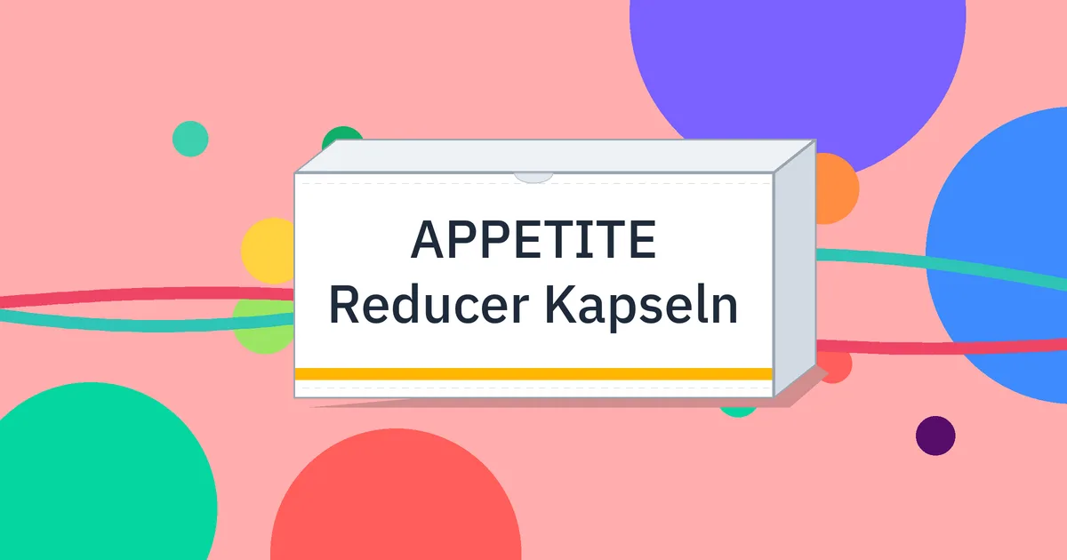 Symbolbild: Packung mit der Aufschrift APPETITE Reducer Kapseln (PZN 11133218) – Verfügbarkeit und Bezug in Apotheken in Frankfurt am Main