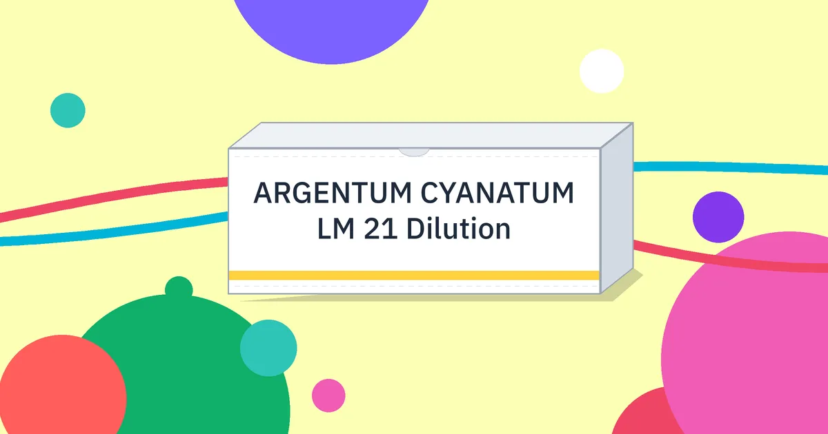 Symbolbild: Packung mit der Aufschrift ARGENTUM CYANATUM LM 21 Dilution (PZN 13390557) – Verfügbarkeit und Bezug in Apotheken in Frankfurt am Main