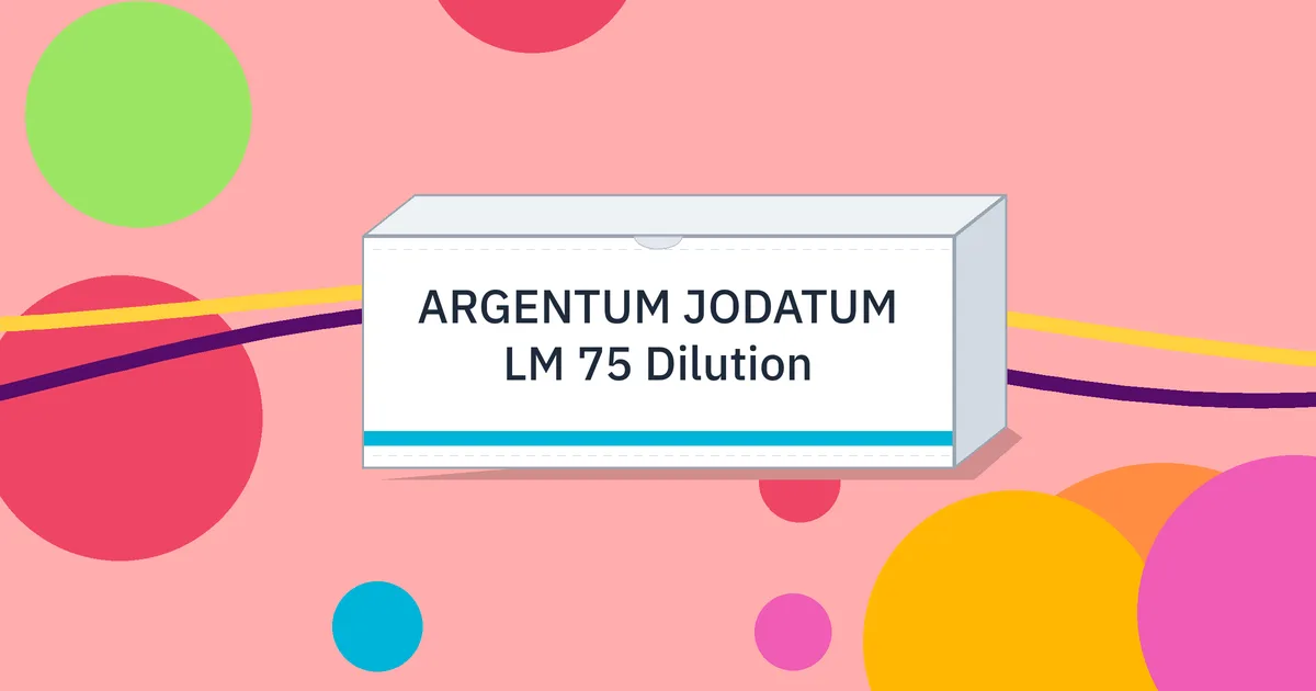 Symbolbild: Packung mit der Aufschrift ARGENTUM JODATUM LM 75 Dilution (PZN 12767646) – Verfügbarkeit und Bezug in Apotheken in Frankfurt am Main