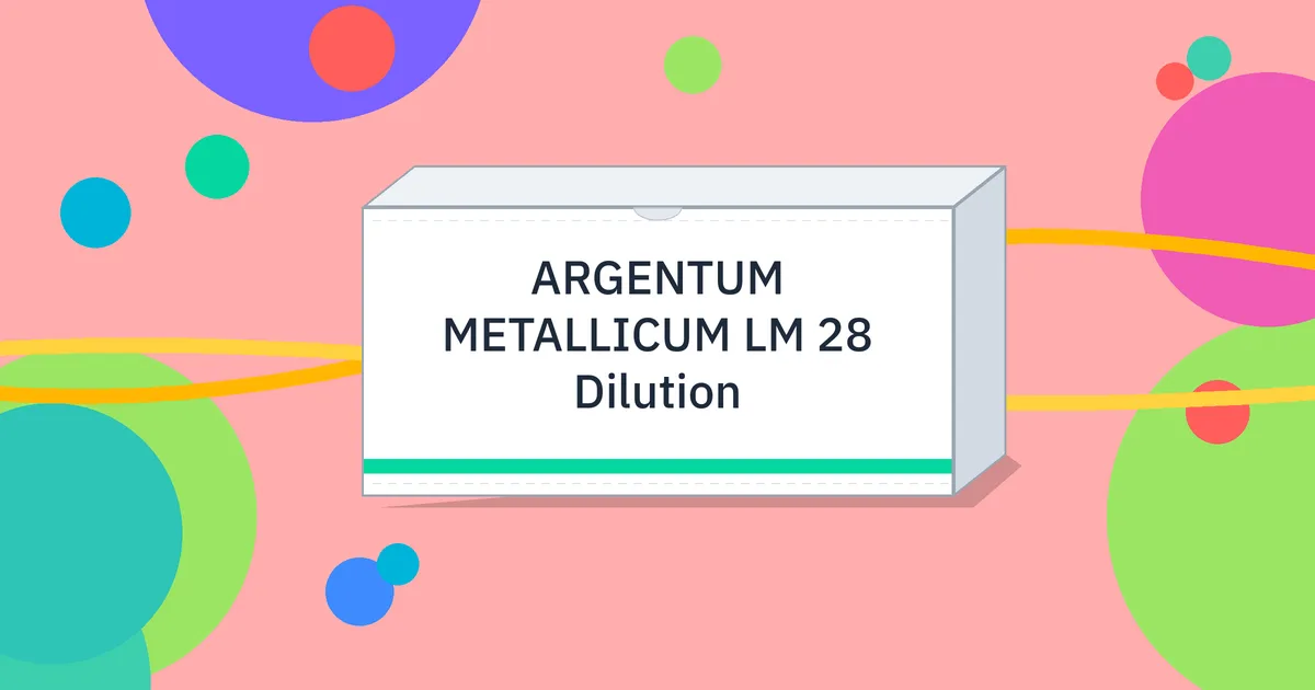 Symbolbild: Packung mit der Aufschrift ARGENTUM METALLICUM LM 28 Dilution (PZN 12767965) – Verfügbarkeit und Bezug in Apotheken in Frankfurt am Main