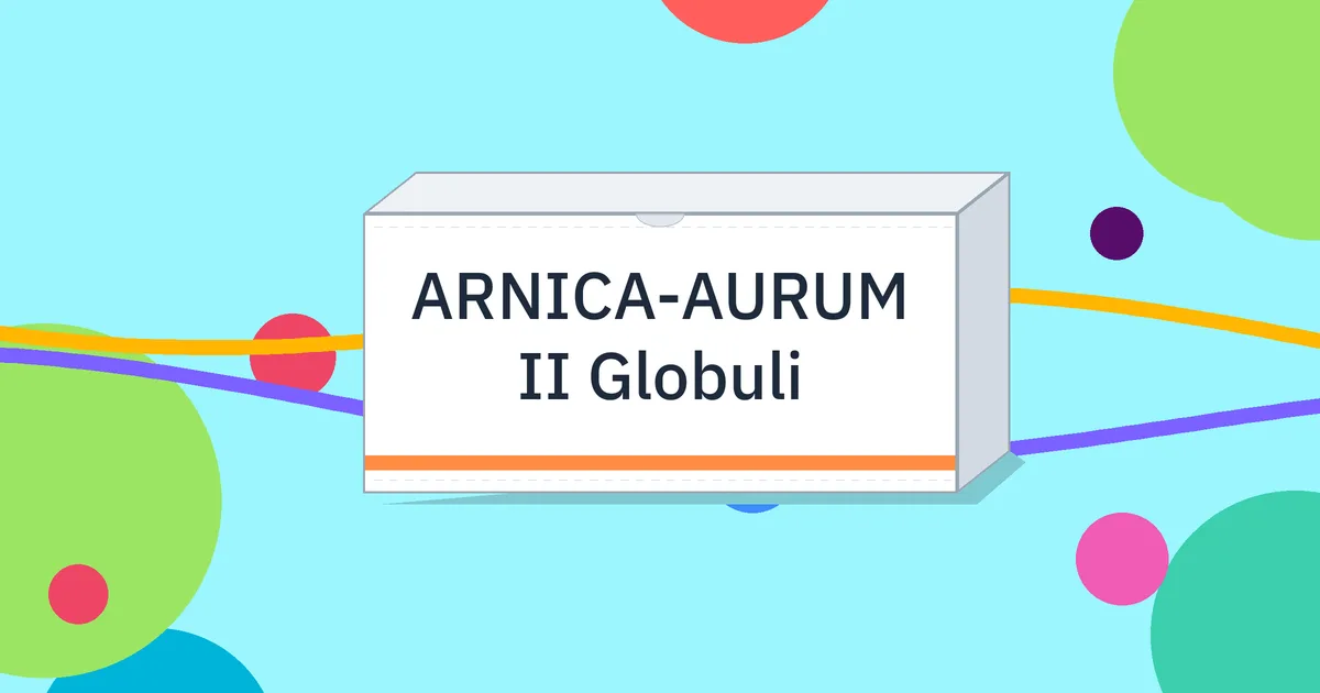 Symbolbild: Packung mit der Aufschrift ARNICA-AURUM II Globuli (PZN 00454675) – Verfügbarkeit und Bezug in Apotheken in Frankfurt am Main