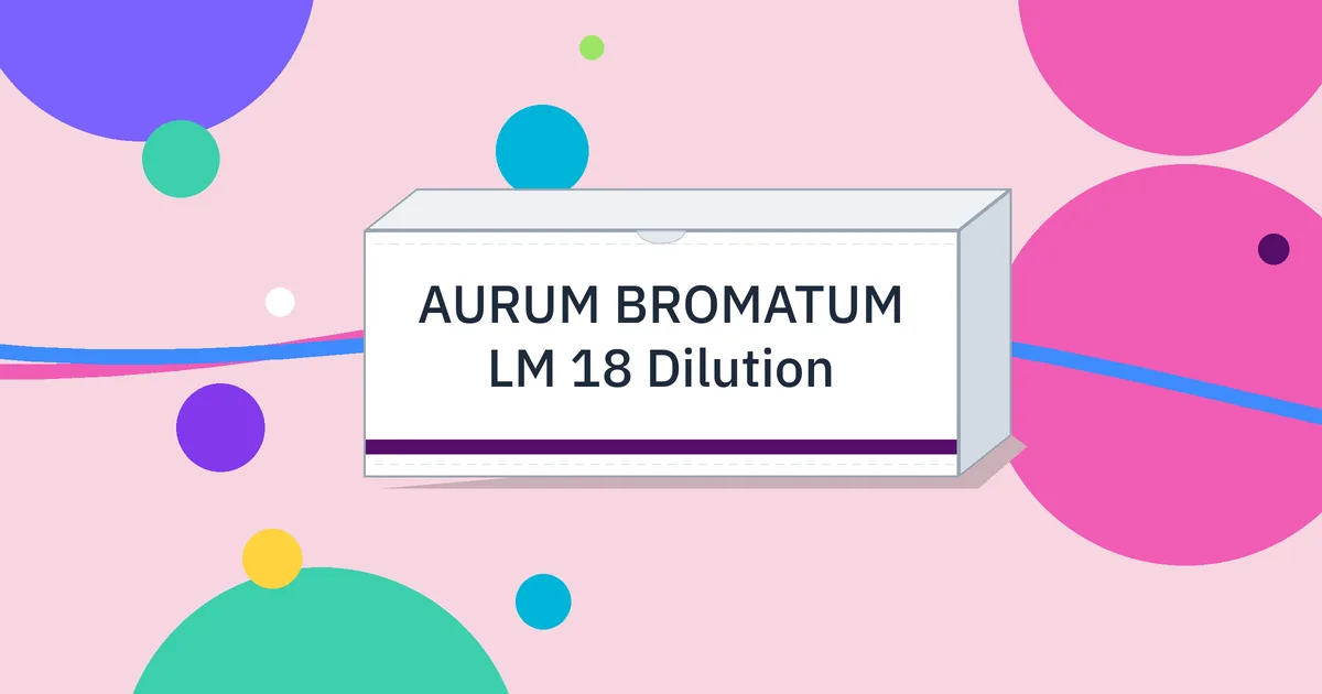 Symbolbild: Packung mit der Aufschrift AURUM BROMATUM LM 18 Dilution (PZN 12783869) – Verfügbarkeit und Bezug in Apotheken in Frankfurt am Main