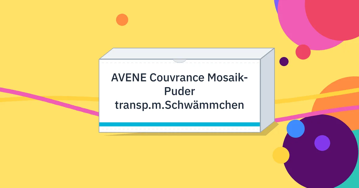 Symbolbild: Packung mit der Aufschrift AVENE Couvrance Mosaik-Puder transp.m.Schwämmchen (PZN 17257625) – Verfügbarkeit und Bezug in Apotheken in Frankfurt am Main