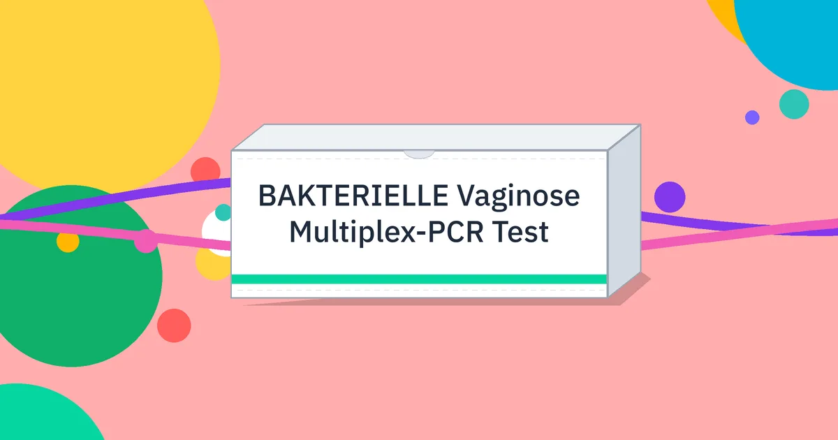Symbolbild: Packung mit der Aufschrift BAKTERIELLE Vaginose Multiplex-PCR Test (PZN 19557171) – Verfügbarkeit und Bezug in Apotheken in Frankfurt am Main