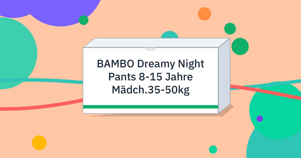 Symbolbild: Packung mit der Aufschrift BAMBO Dreamy Night Pants 8-15 Jahre Mädch.35-50kg (PZN 14355391) – Verfügbarkeit und Bezug in Apotheken in Frankfurt am Main