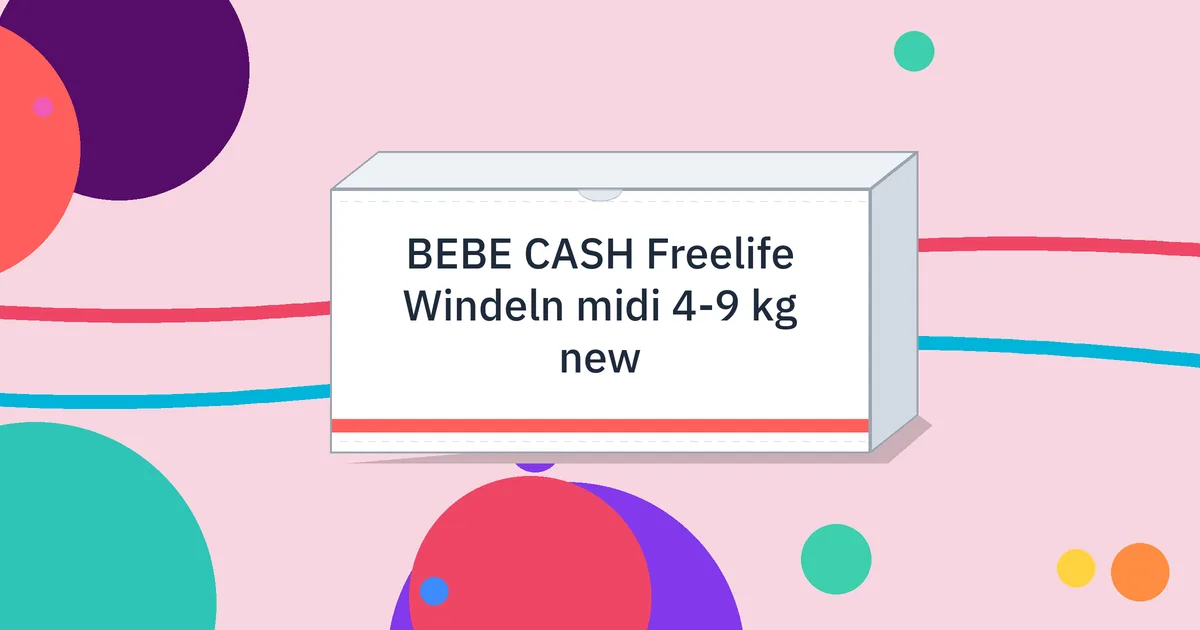 Symbolbild: Packung mit der Aufschrift BEBE CASH Freelife Windeln midi 4-9 kg new (PZN 15578650) – Verfügbarkeit und Bezug in Apotheken in Frankfurt am Main