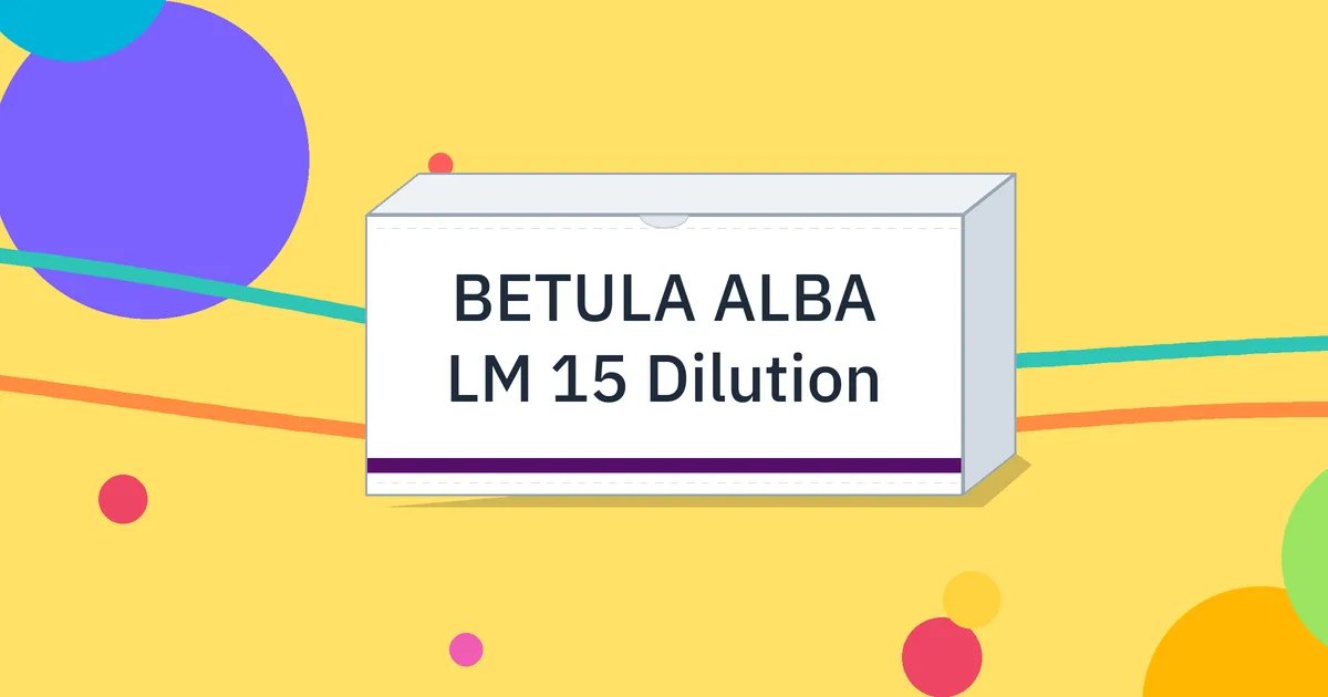 Symbolbild: Packung mit der Aufschrift BETULA ALBA LM 15 Dilution (PZN 12793833) – Verfügbarkeit und Bezug in Apotheken in Frankfurt am Main