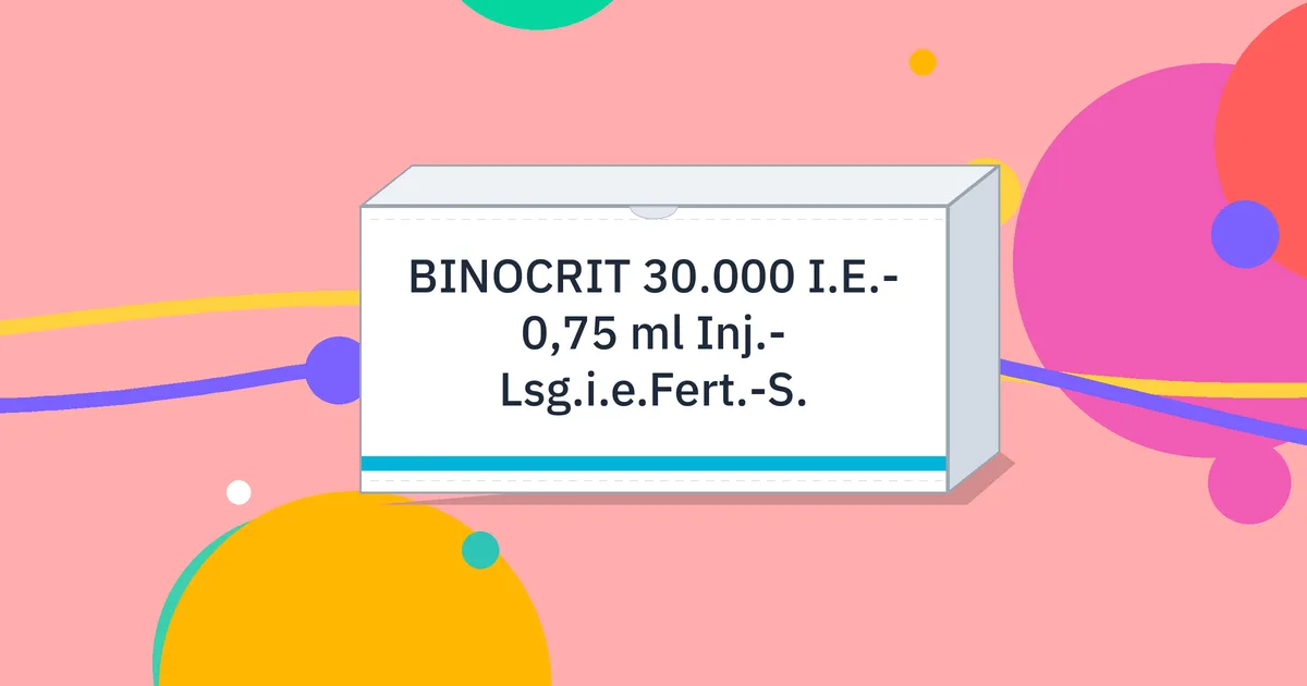 Symbolbild: Packung mit der Aufschrift BINOCRIT 30.000 I.E.-0,75 ml Inj.-Lsg.i.e.Fert.-S. (PZN 18365831) – Verfügbarkeit und Bezug in Apotheken in Frankfurt am Main