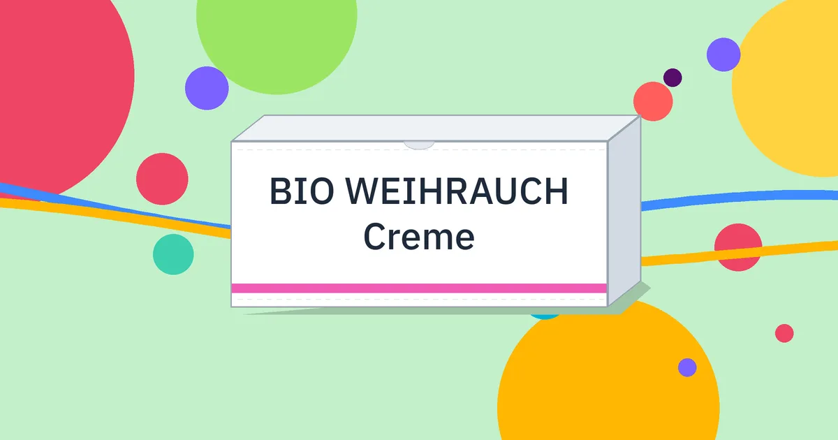 Symbolbild: Packung mit der Aufschrift BIO WEIHRAUCH Creme (PZN 12513006) – Verfügbarkeit und Bezug in Apotheken in Frankfurt am Main