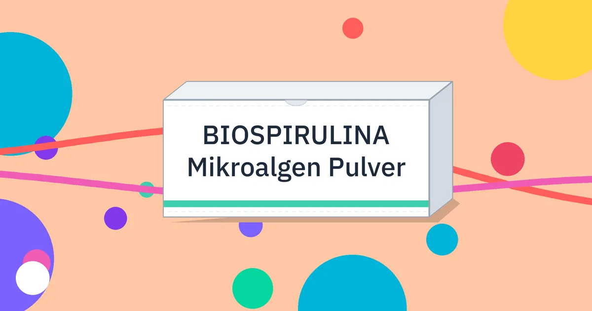Symbolbild: Packung mit der Aufschrift BIOSPIRULINA Mikroalgen Pulver (PZN 12726050) – Verfügbarkeit und Bezug in Apotheken in Frankfurt am Main