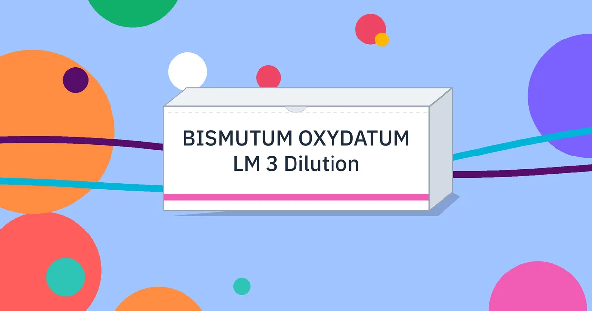 Symbolbild: Packung mit der Aufschrift BISMUTUM OXYDATUM LM 3 Dilution (PZN 13387609) – Verfügbarkeit und Bezug in Apotheken in Frankfurt am Main