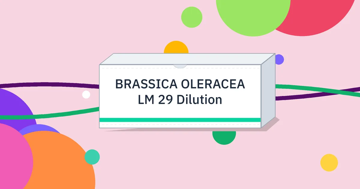 Symbolbild: Packung mit der Aufschrift BRASSICA OLERACEA LM 29 Dilution (PZN 13396146) – Verfügbarkeit und Bezug in Apotheken in Frankfurt am Main