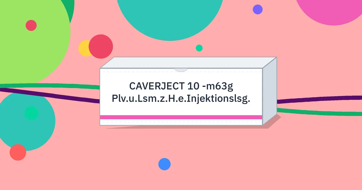 Symbolbild: Packung mit der Aufschrift CAVERJECT 10 -m63g Plv.u.Lsm.z.H.e.Injektionslsg. (PZN 07692432) – Verfügbarkeit und Bezug in Apotheken in Frankfurt am Main