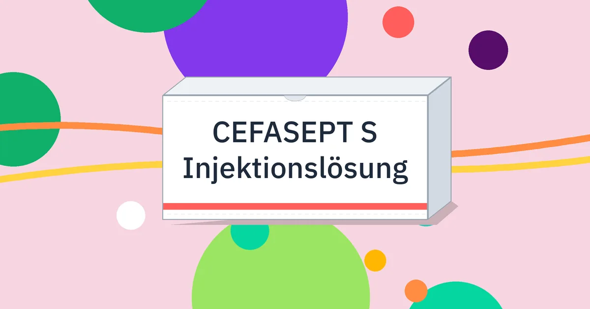Symbolbild: Packung mit der Aufschrift CEFASEPT S Injektionslösung (PZN 01417825) – Verfügbarkeit und Bezug in Apotheken in Frankfurt am Main