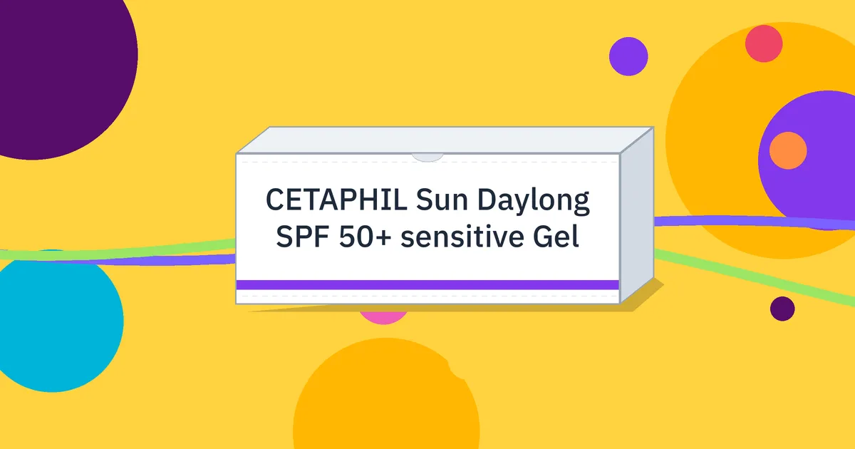 Symbolbild: Packung mit der Aufschrift CETAPHIL Sun Daylong SPF 50+ sensitive Gel (PZN 20007814) – Verfügbarkeit und Bezug in Apotheken in Frankfurt am Main