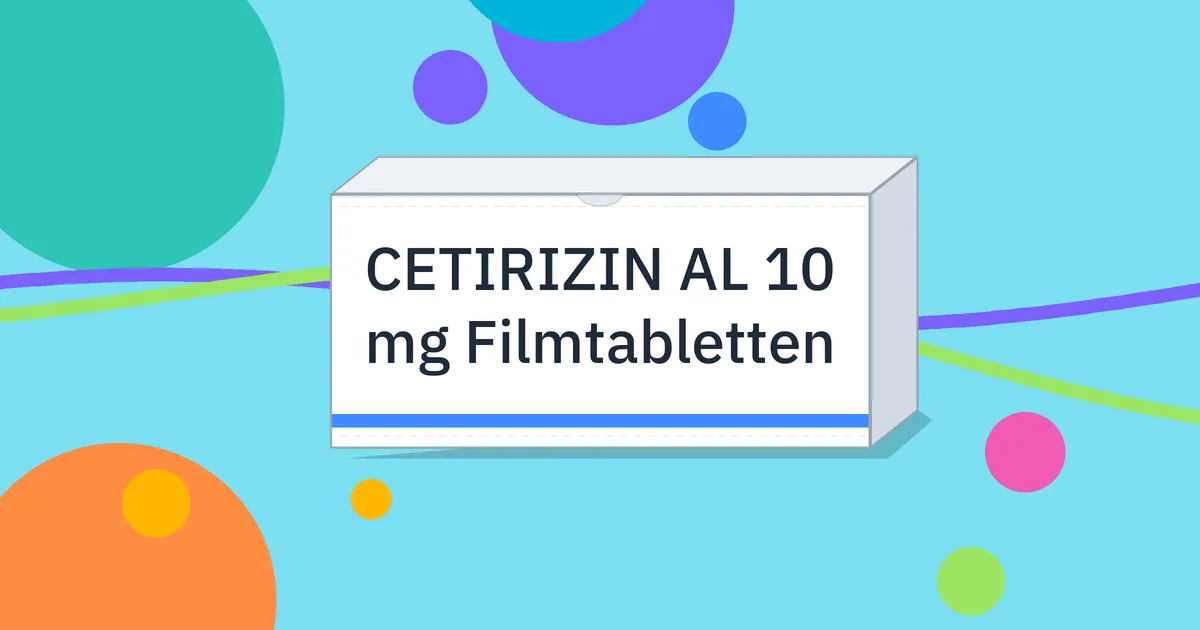 Symbolbild: Packung mit der Aufschrift CETIRIZIN AL 10 mg Filmtabletten (PZN 02406640) – Verfügbarkeit und Bezug in Apotheken in Frankfurt am Main