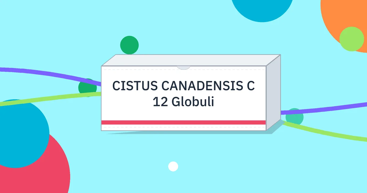 Symbolbild: Packung mit der Aufschrift CISTUS CANADENSIS C 12 Globuli (PZN 19717700) – Verfügbarkeit und Bezug in Apotheken in Frankfurt am Main