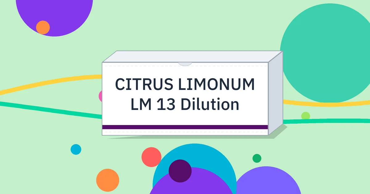 Symbolbild: Packung mit der Aufschrift CITRUS LIMONUM LM 13 Dilution (PZN 13446915) – Verfügbarkeit und Bezug in Apotheken in Frankfurt am Main