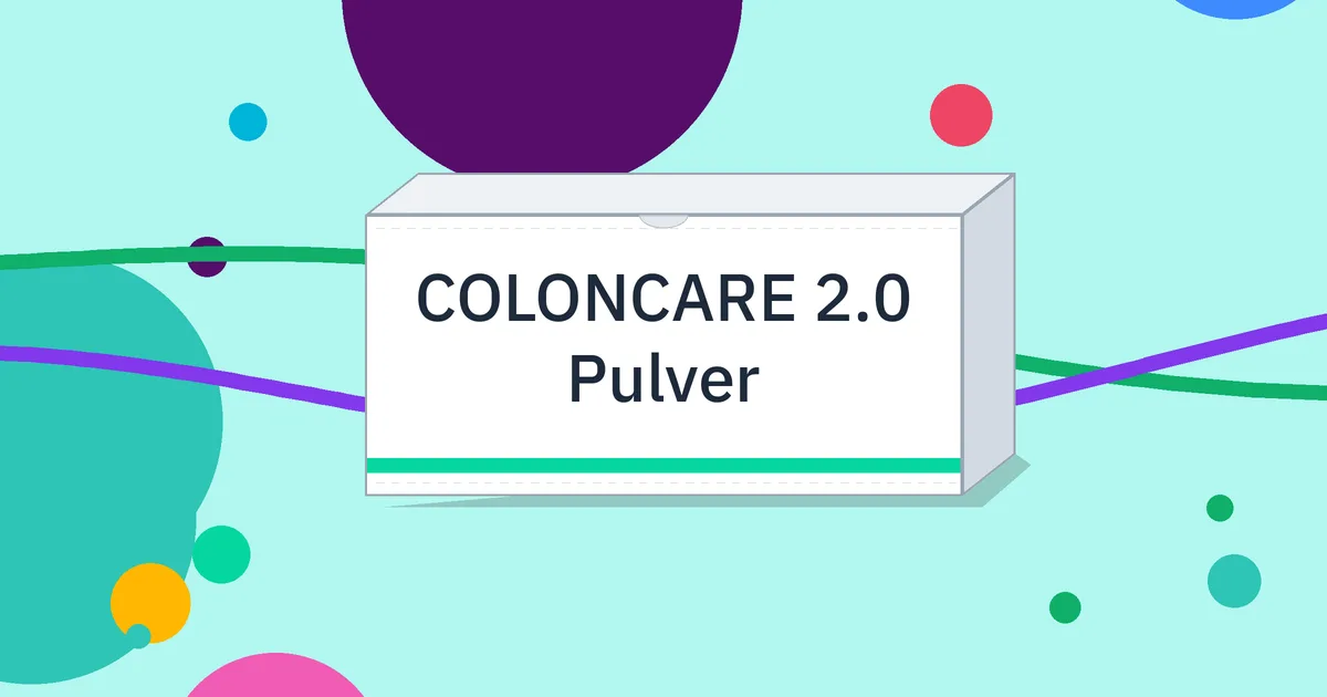Symbolbild: Packung mit der Aufschrift COLONCARE 2.0 Pulver (PZN 16683745) – Verfügbarkeit und Bezug in Apotheken in Frankfurt am Main