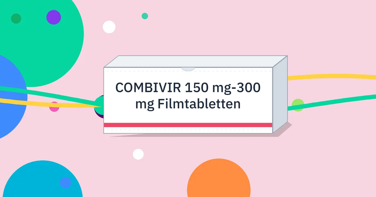 Symbolbild: Packung mit der Aufschrift COMBIVIR 150 mg-300 mg Filmtabletten (PZN 00789074) – Verfügbarkeit und Bezug in Apotheken in Frankfurt am Main