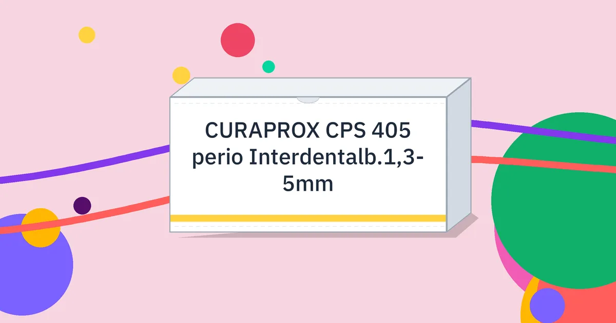 Symbolbild: Packung mit der Aufschrift CURAPROX CPS 405 perio Interdentalb.1,3-5mm (PZN 19490231) – Verfügbarkeit und Bezug in Apotheken in Frankfurt am Main