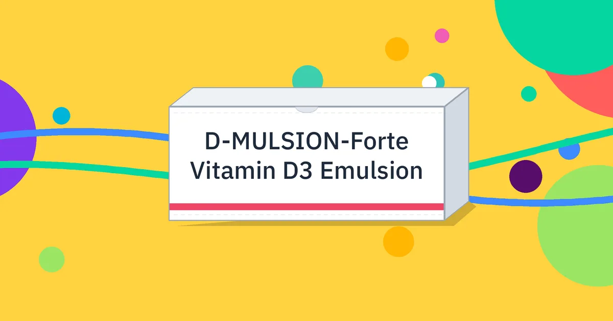 Symbolbild: Packung mit der Aufschrift D-MULSION-Forte Vitamin D3 Emulsion (PZN 16827285) – Verfügbarkeit und Bezug in Apotheken in Frankfurt am Main