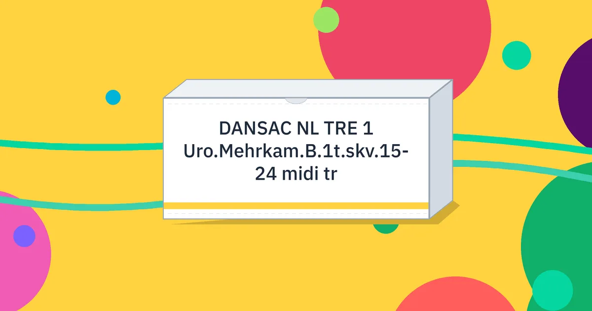 Symbolbild: Packung mit der Aufschrift DANSAC NL TRE 1 Uro.Mehrkam.B.1t.skv.15-24 midi tr (PZN 18179287) – Verfügbarkeit und Bezug in Apotheken in Frankfurt am Main