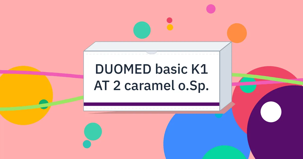 Symbolbild: Packung mit der Aufschrift DUOMED basic K1 AT 2 caramel o.Sp. (PZN 20902495) – Verfügbarkeit und Bezug in Apotheken in Frankfurt am Main