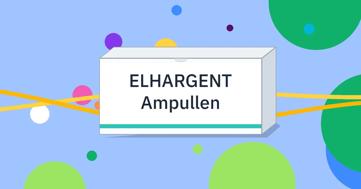 Symbolbild: Packung mit der Aufschrift ELHARGENT Ampullen (PZN 04190115) – Verfügbarkeit und Bezug in Apotheken in Frankfurt am Main