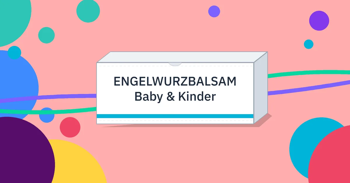 Symbolbild: Packung mit der Aufschrift ENGELWURZBALSAM Baby & Kinder (PZN 10086729) – Verfügbarkeit und Bezug in Apotheken in Frankfurt am Main